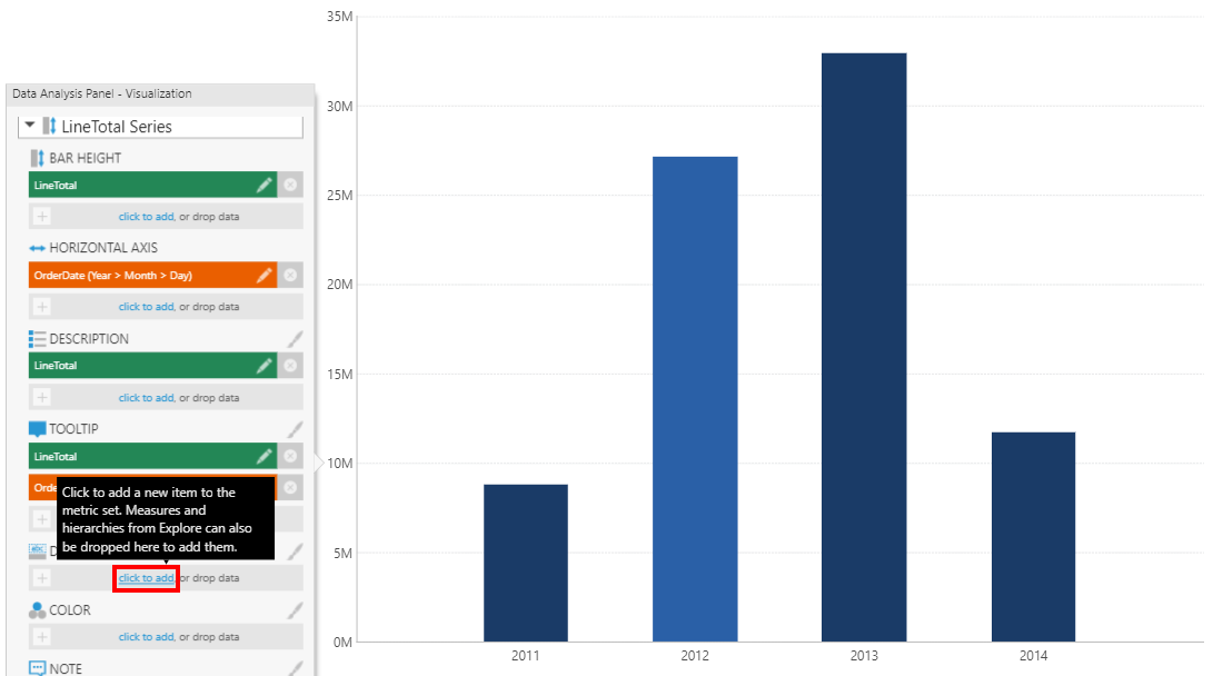 Setting up the visualization | Data Visualizations | Documentation ...