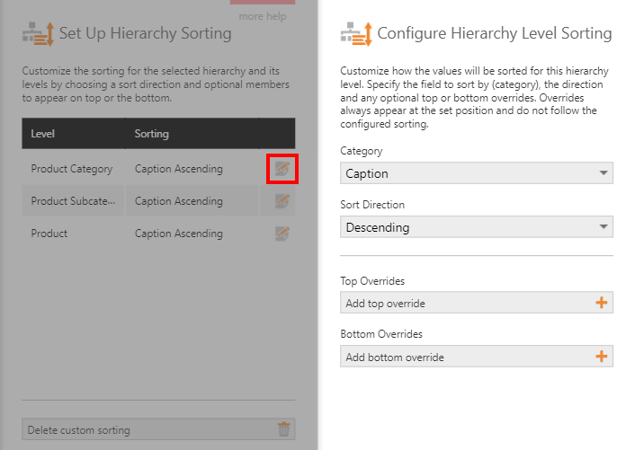 Define custom hierarchy sorting | Analyze Data | Documentation | Learning Define custom hierarchy sorting | Analyze Data | Documentation | Learning