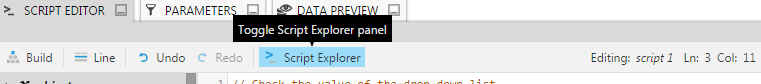 Using The Script Editor Interactions Create And View Content Documentation Learning