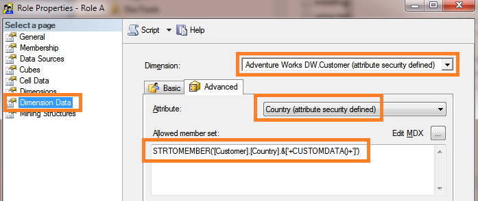 Using Custom Data And Custom Attributes To Filter Ssas Data How To Administration