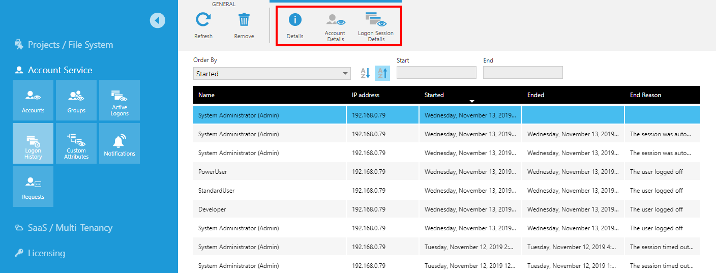 Logon History Administration Configuration And Customization Documentation Learning
